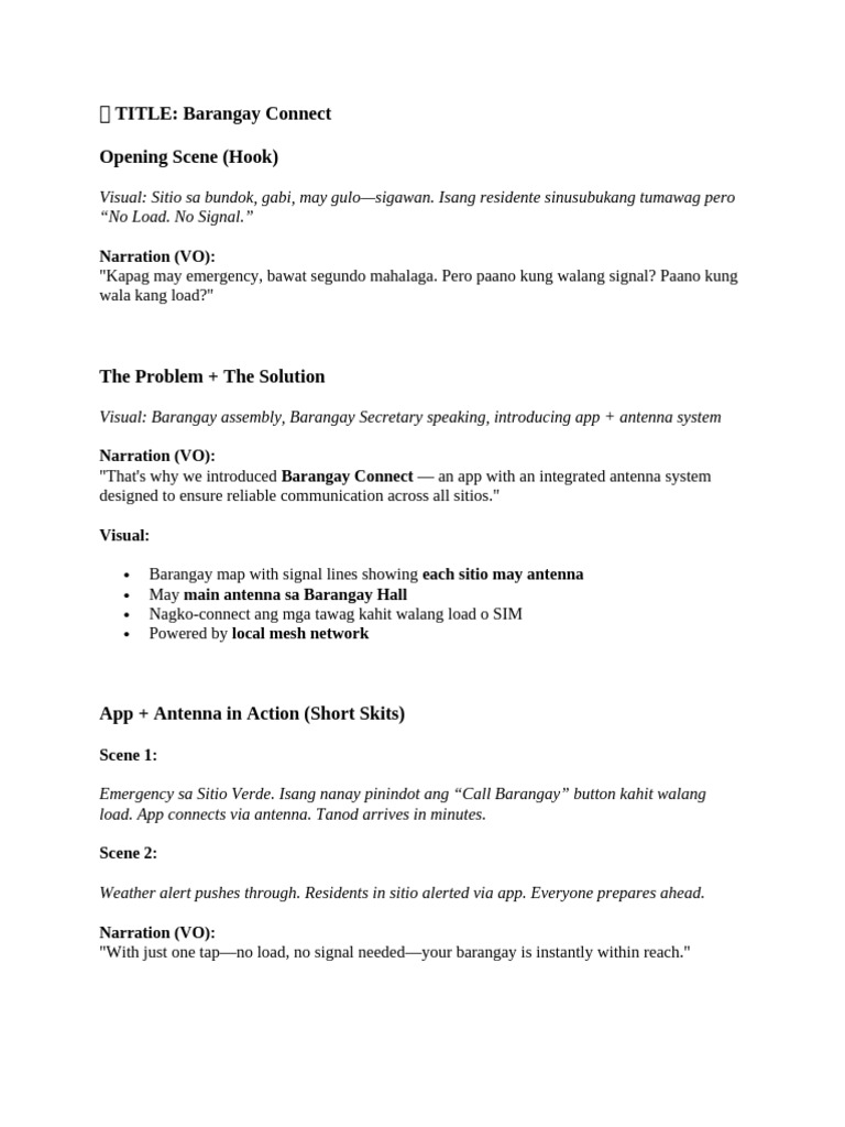 Barangay Connect | PDF