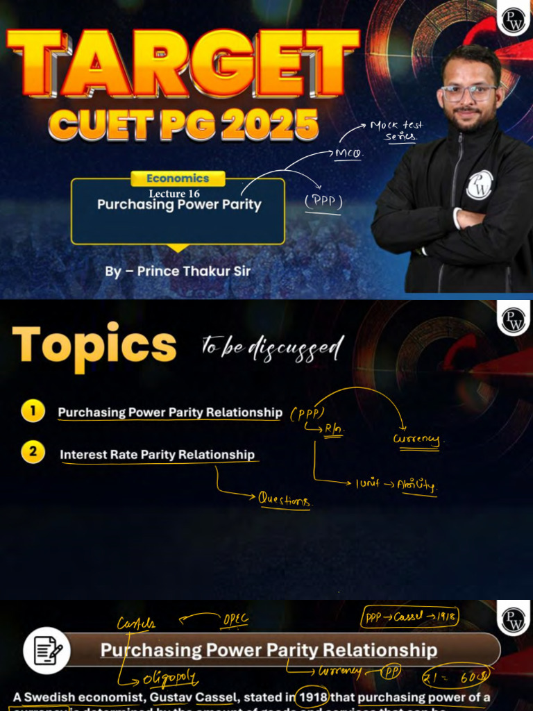 Economics 16 - Class Notes - Target CUET PG 2025 - Economics | PDF