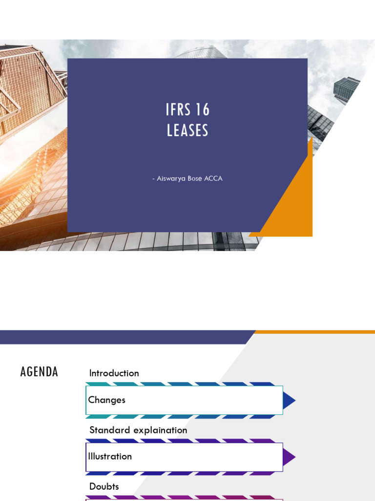 IFRS 16: Lease Accounting Overview | PDF | International Financial ...