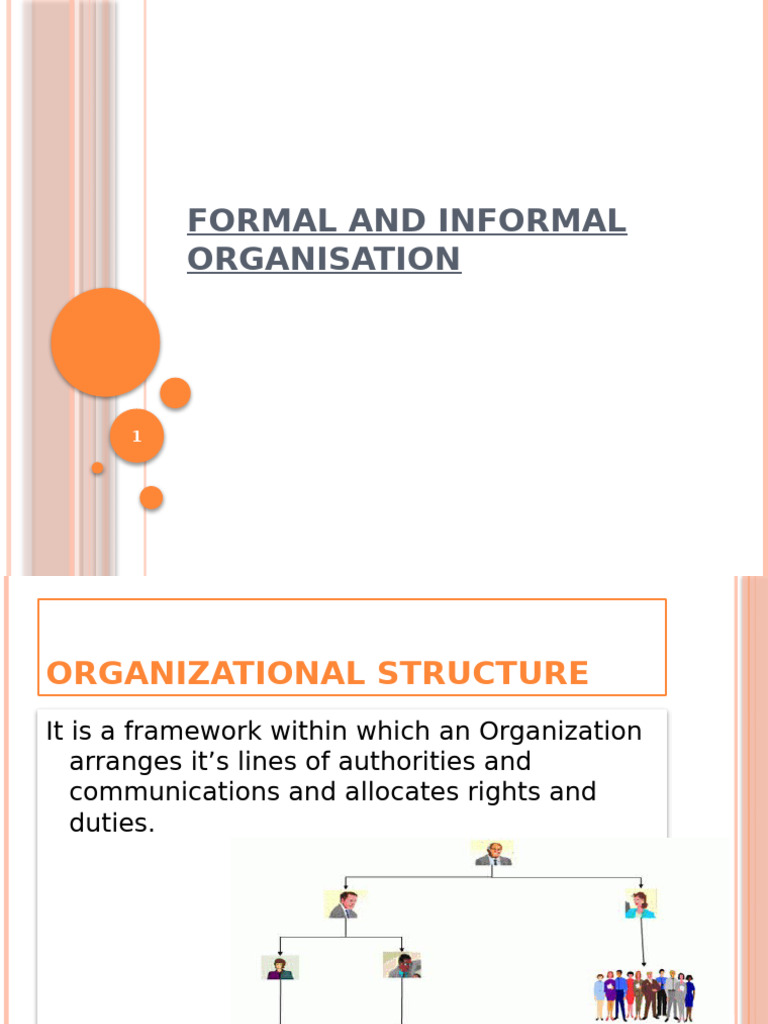 Formal vs Informal Organization Dynamics | PDF | Organizational ...