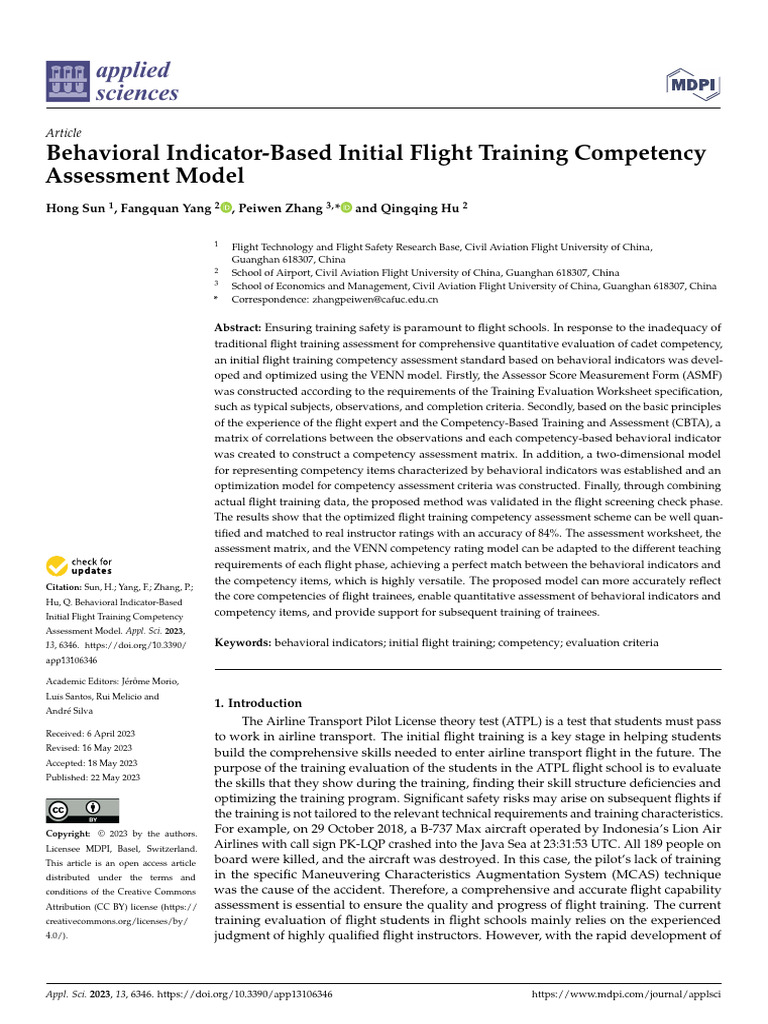 Initial Training Flight Training | PDF | Evaluation | Data