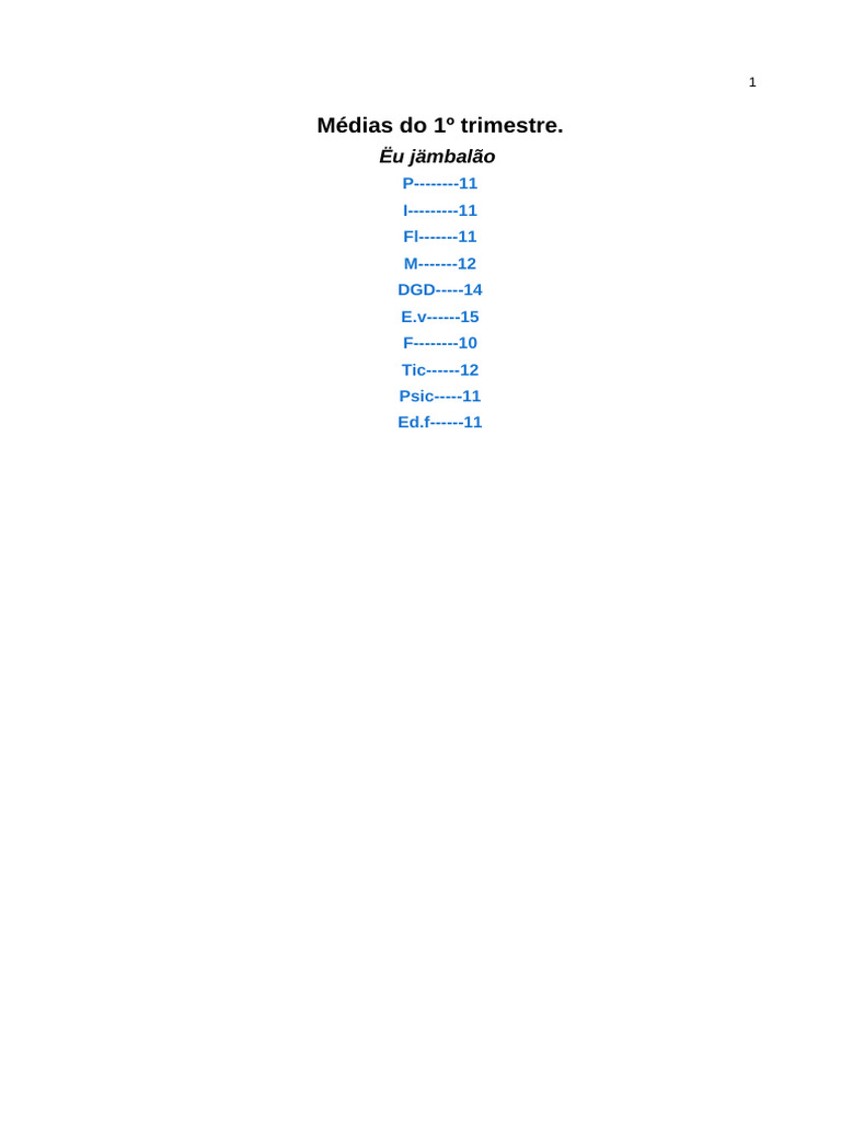 Mdia Trimestral | PDF
