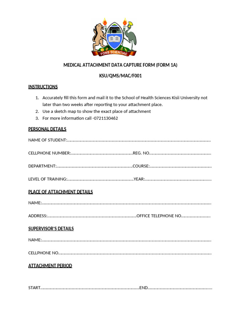 Medical Attachment Form Instructions | PDF | Attachment Theory