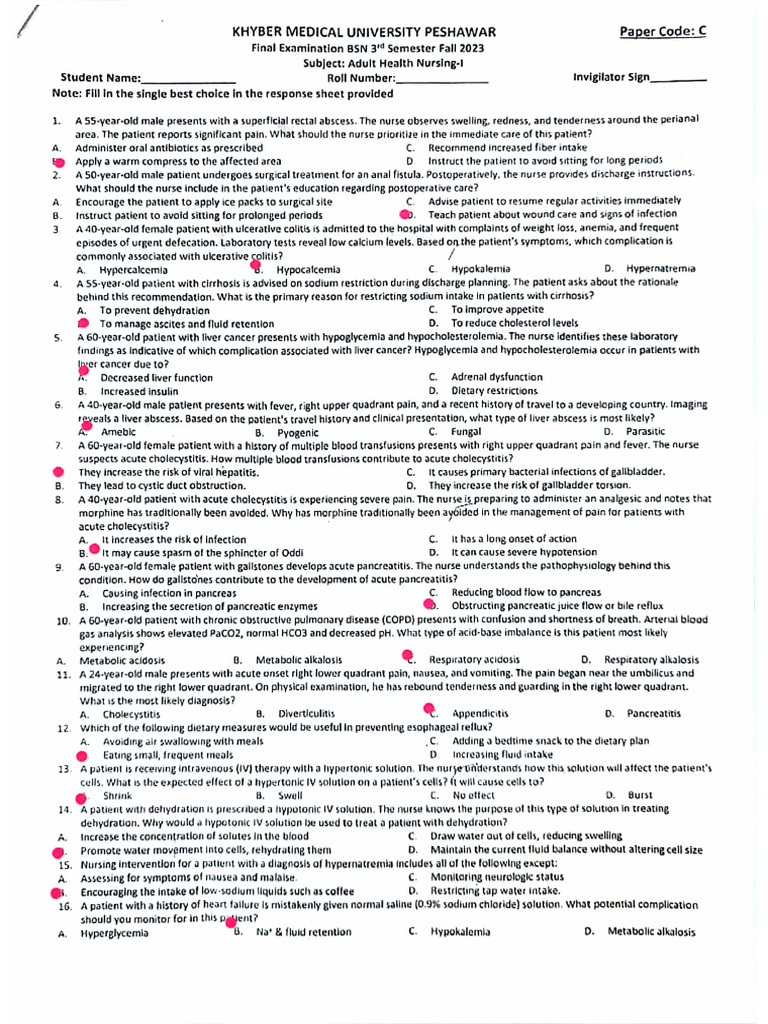 Ahn I 2024 Past Paper-1 | PDF