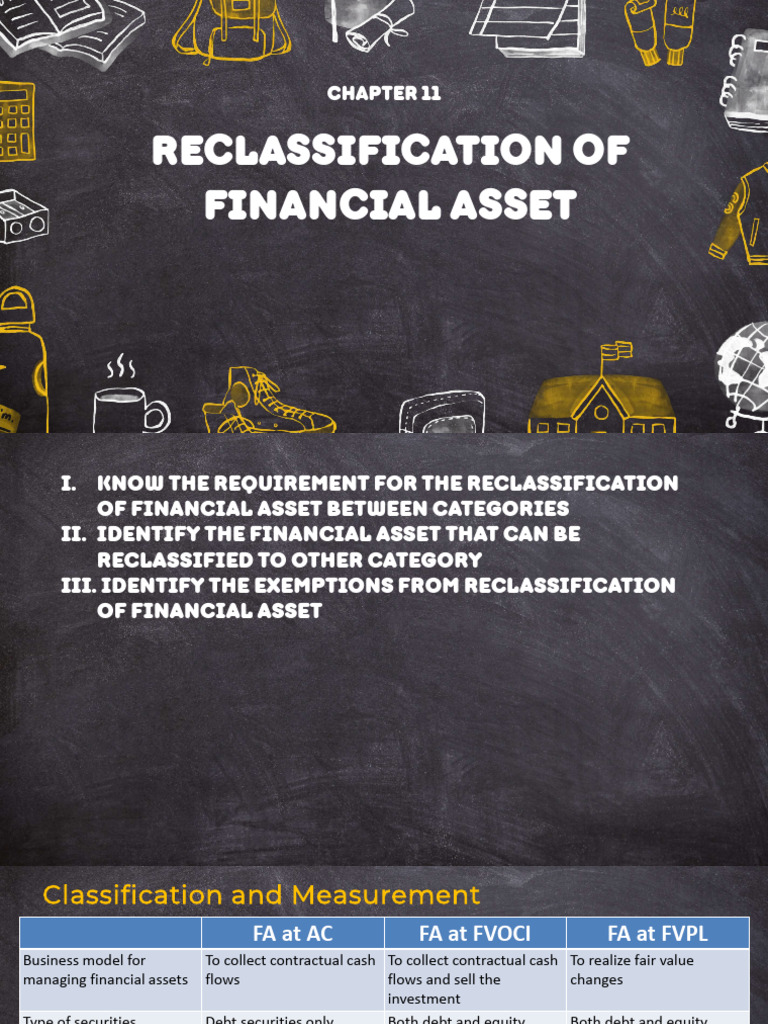 1201 Chap 11 Reclassification of Financial Asset | PDF | Securities ...