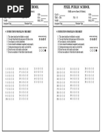 OMR Sheet for 50 Questions PDF | PDF
