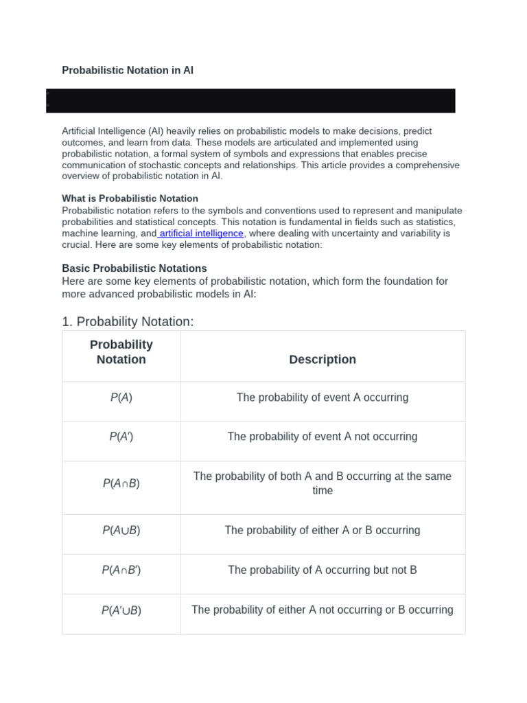 Ai Probobility | Pdf | Bayesian Network | Probability