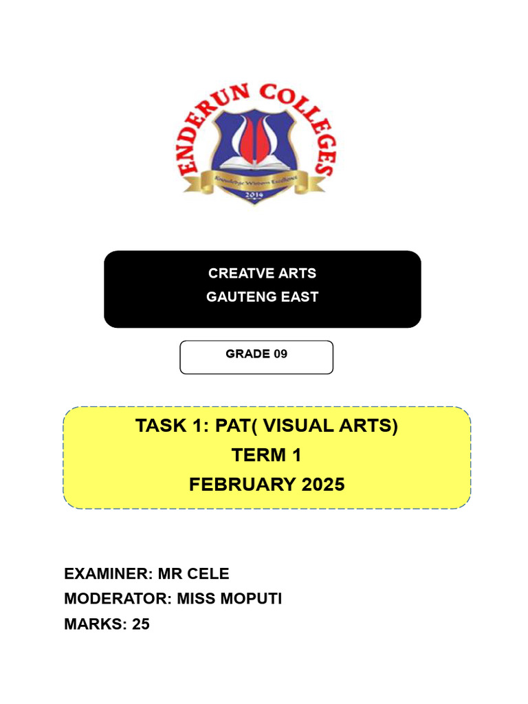 Creative Arts PAT | PDF