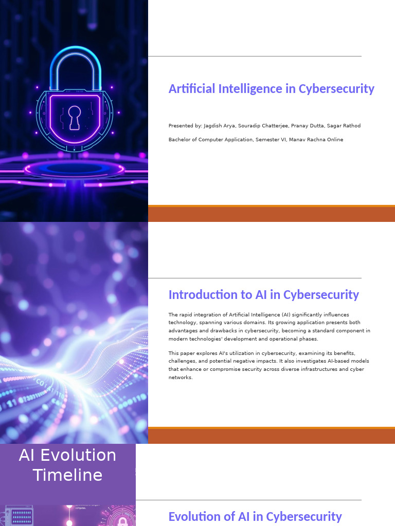 Artificial Intelligence in Cybersecurity Sem6 | PDF | Security | Computer Security