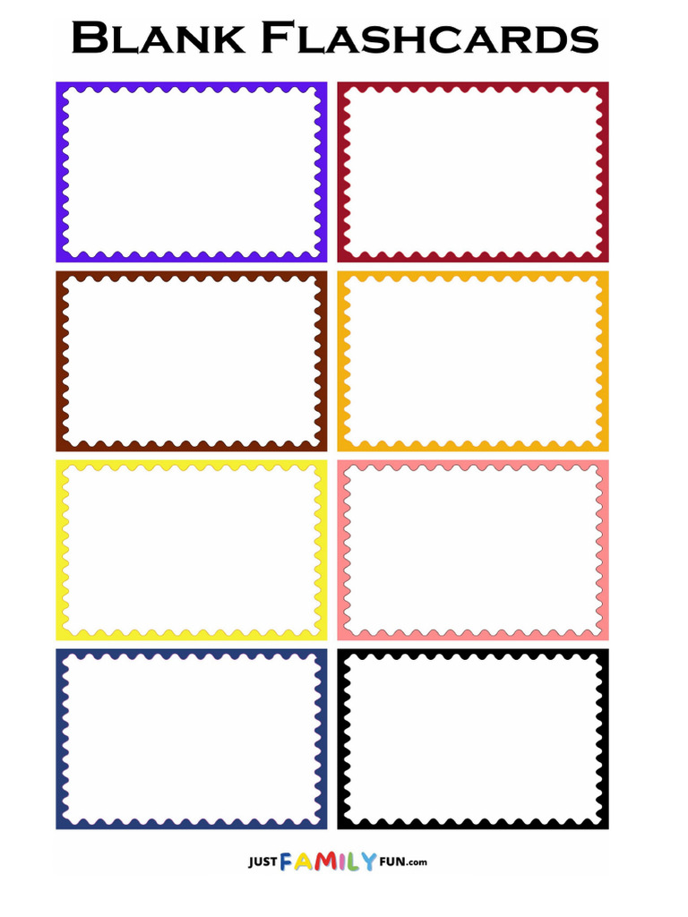 Blank Flashcards 2 | PDF