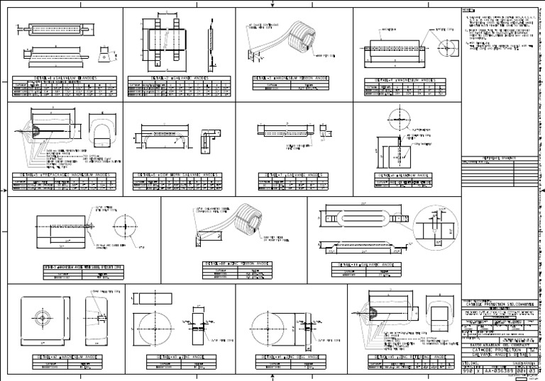 Galvanic Anodes Details - AA 036389 001 | PDF | Electrochemistry ...