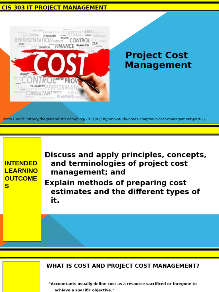 Principles of Project Cost Management | PDF | Cost Accounting ...