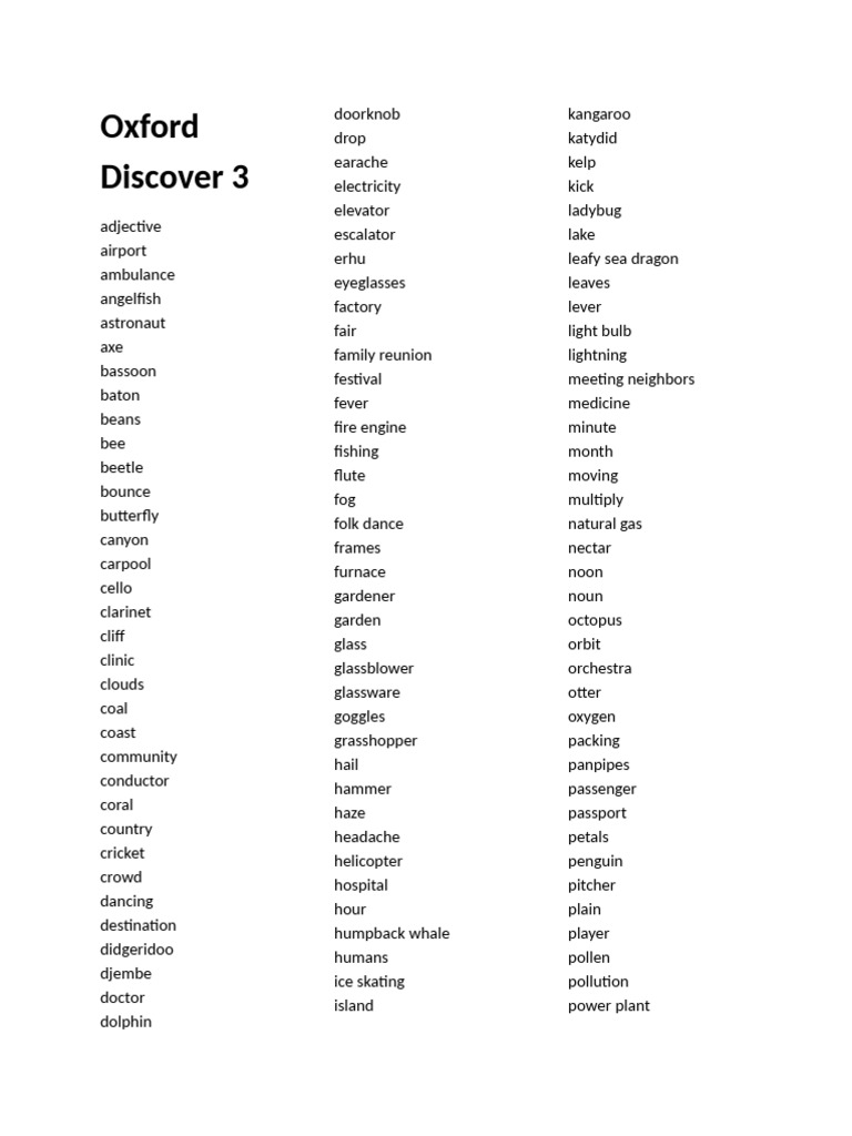 Oxford Discover 3 | PDF
