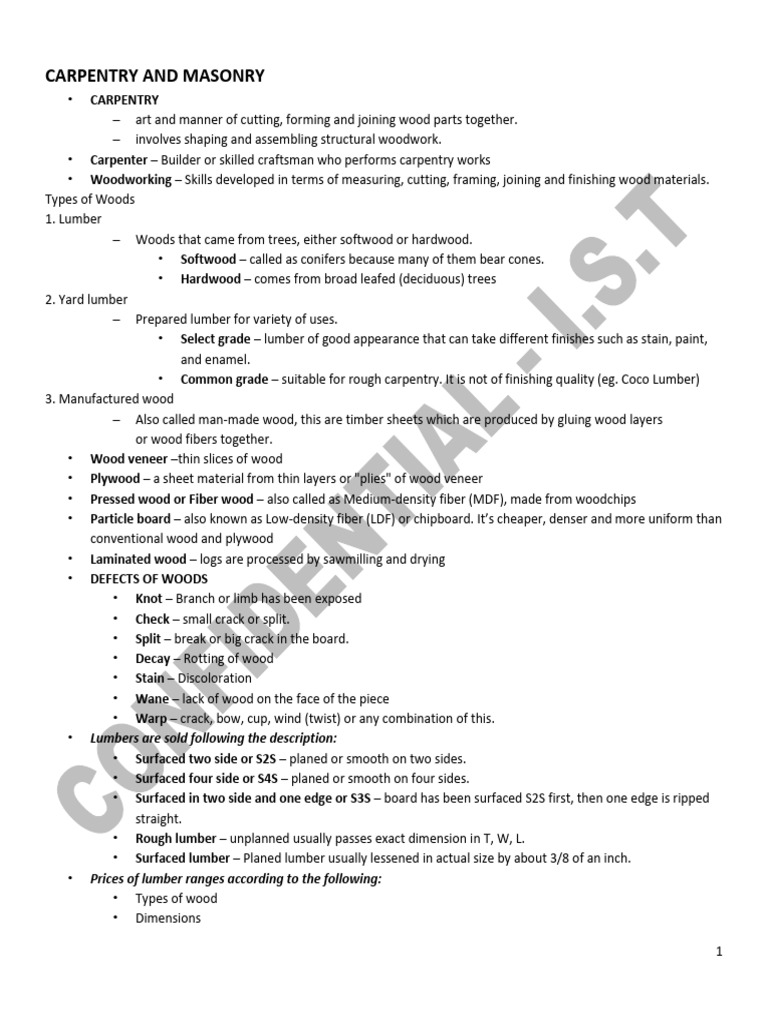 Tle Major Notes Pdf Concrete Nail Anatomy