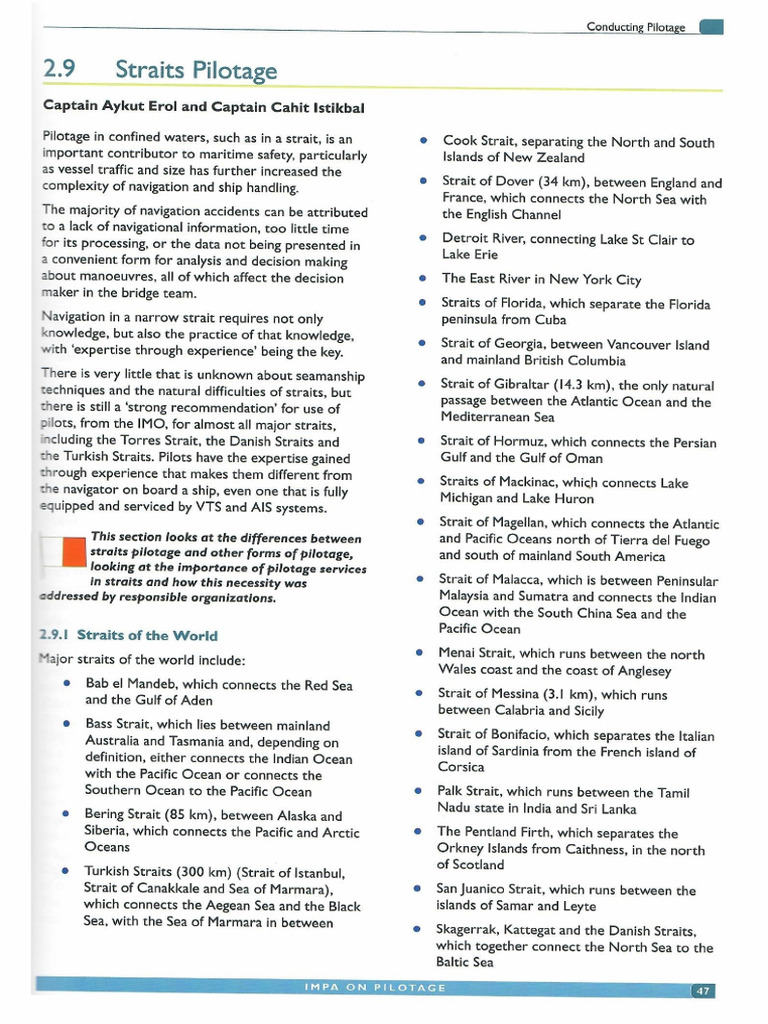 2.9 Straits Pilotage | PDF
