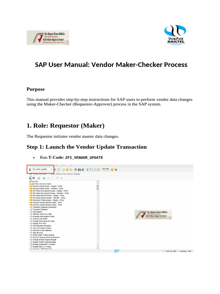 User Manual Maker Checker | PDF