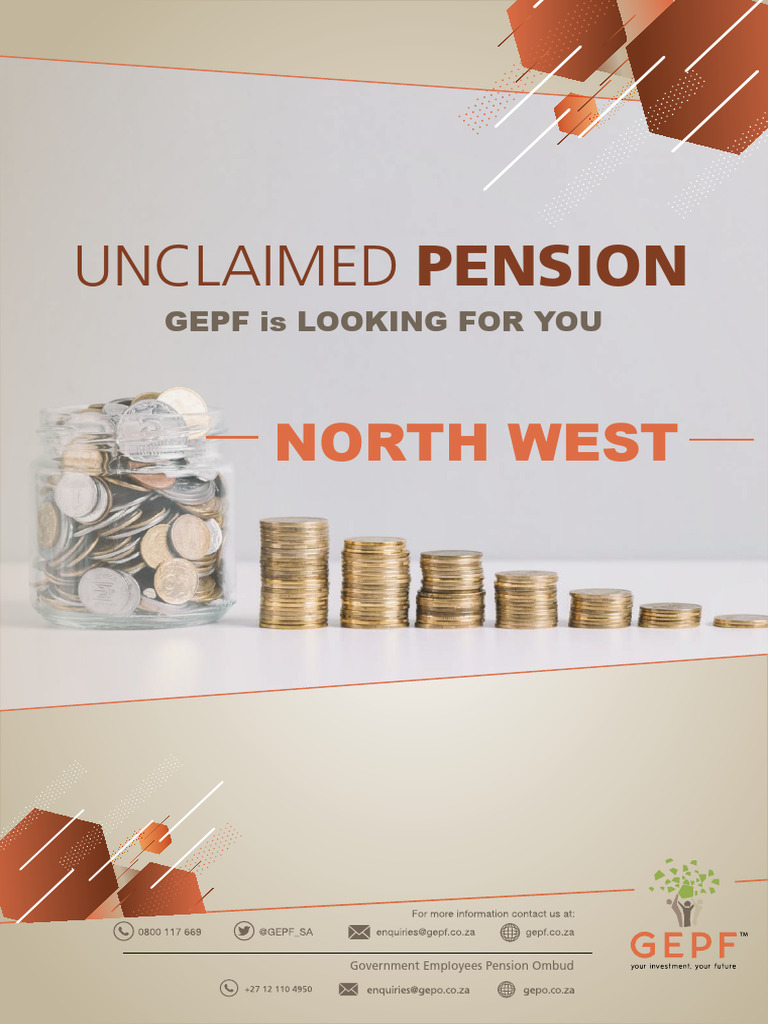 Unclaimed GEPF Pensions in North West | PDF | Pension | Employee Benefits