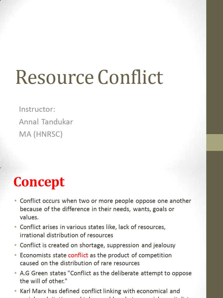 Resource Conflict 250729 162805 | PDF | Mediation | Negotiation