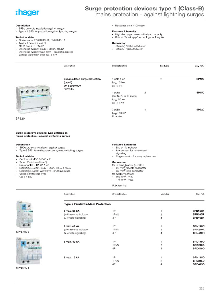 Hager SPD | PDF