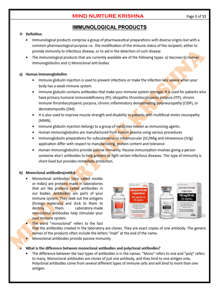 L-23 Immunological Products | PDF | Vaccines | Antibody
