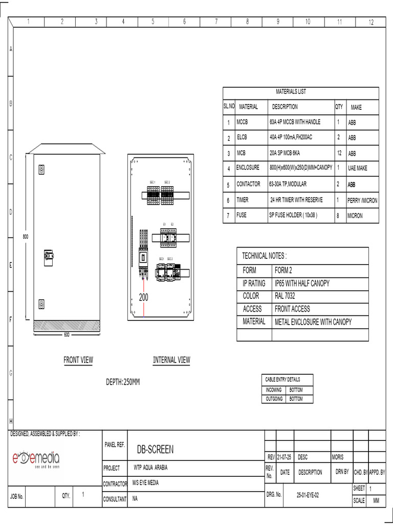 WTP AQUA ARABIA DB GA Drawing | PDF