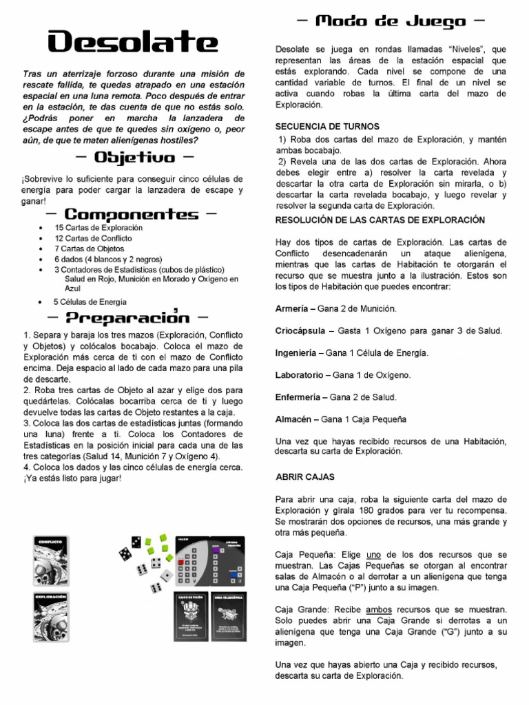 Desolate Reglas Piedra | PDF