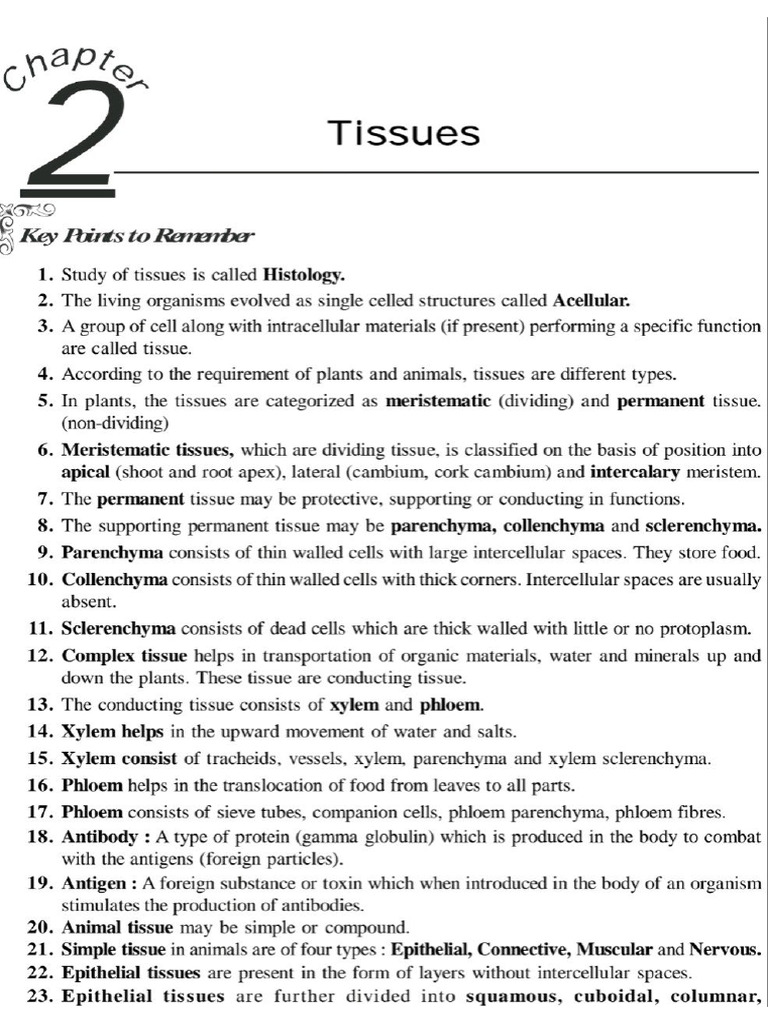 Class 9th Biology CH 2 | PDF