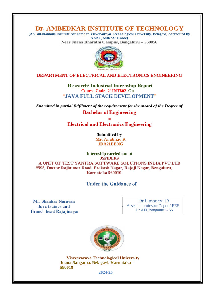 Anubhav Front Internship | PDF | Sql | Information Retrieval