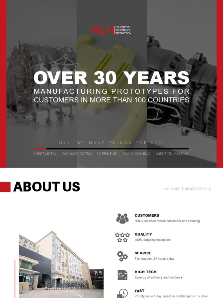 HLH Prototypes: Rapid Manufacturing Solutions | PDF | Sheet Metal | 3 D ...