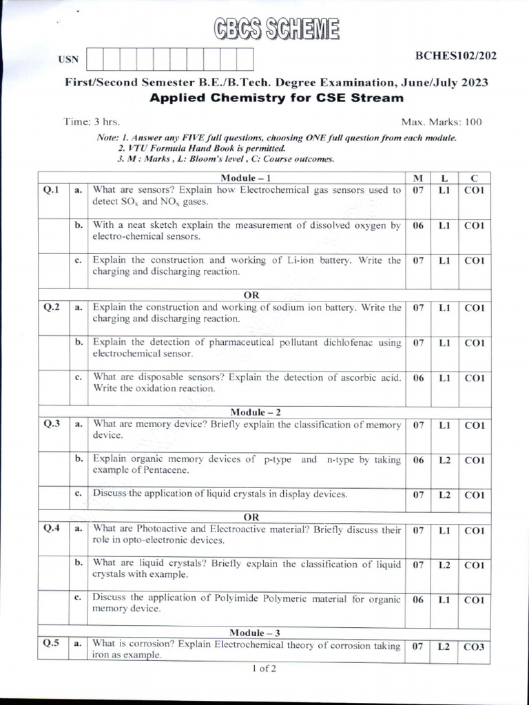 Privious Semesters QPs | PDF