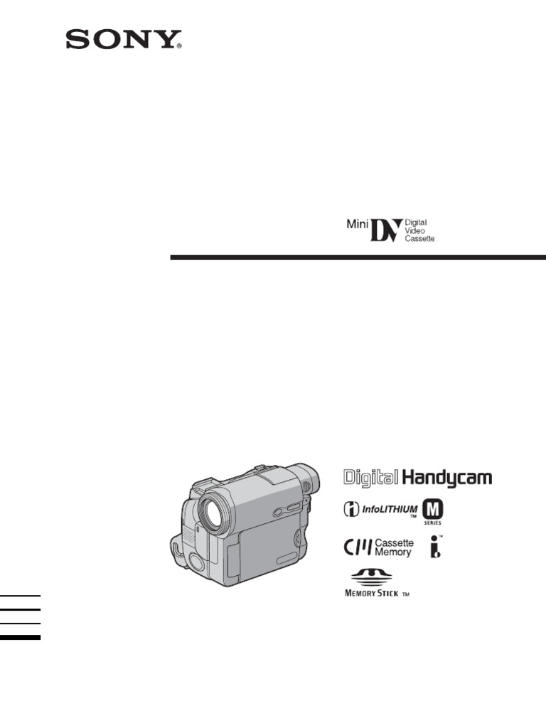 Digital Video Camera Recorder: DCR-TRV12E/TRV14E/TRV19E/ TRV22E/TRV33E ...