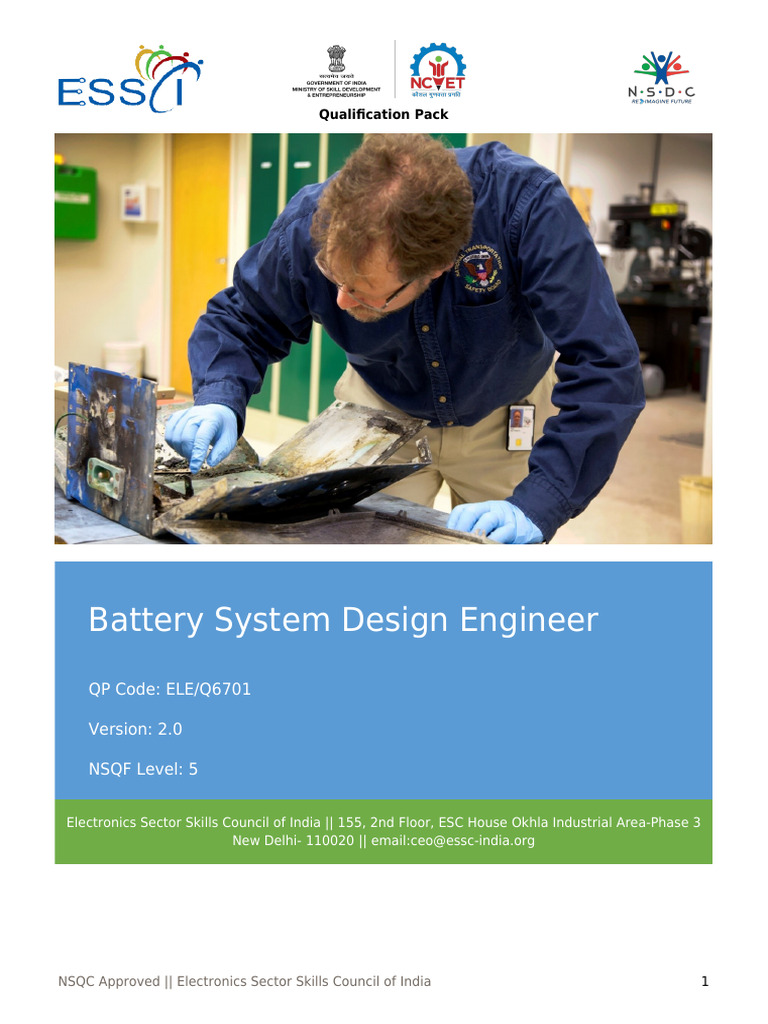 Battery System Design Engineer QP | PDF | Occupational Safety And ...