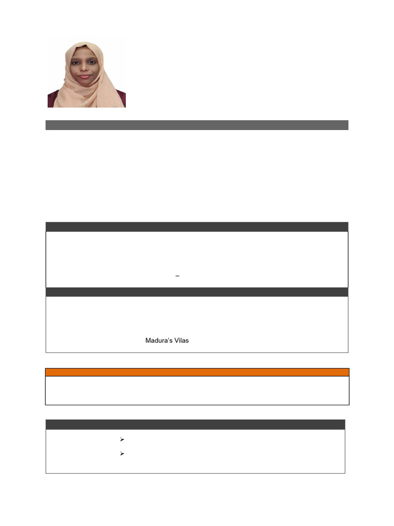 Personal Particulars: Full Name Pass Gender Nationality Date of Birth Religion Marital Status ...