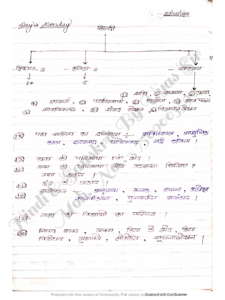 Hindi Notes | PDF