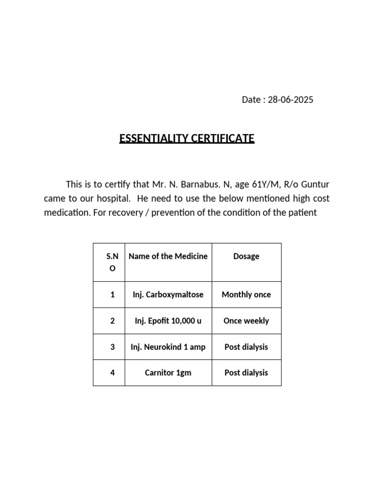 M. Jhansi Medicine Essentiality | PDF