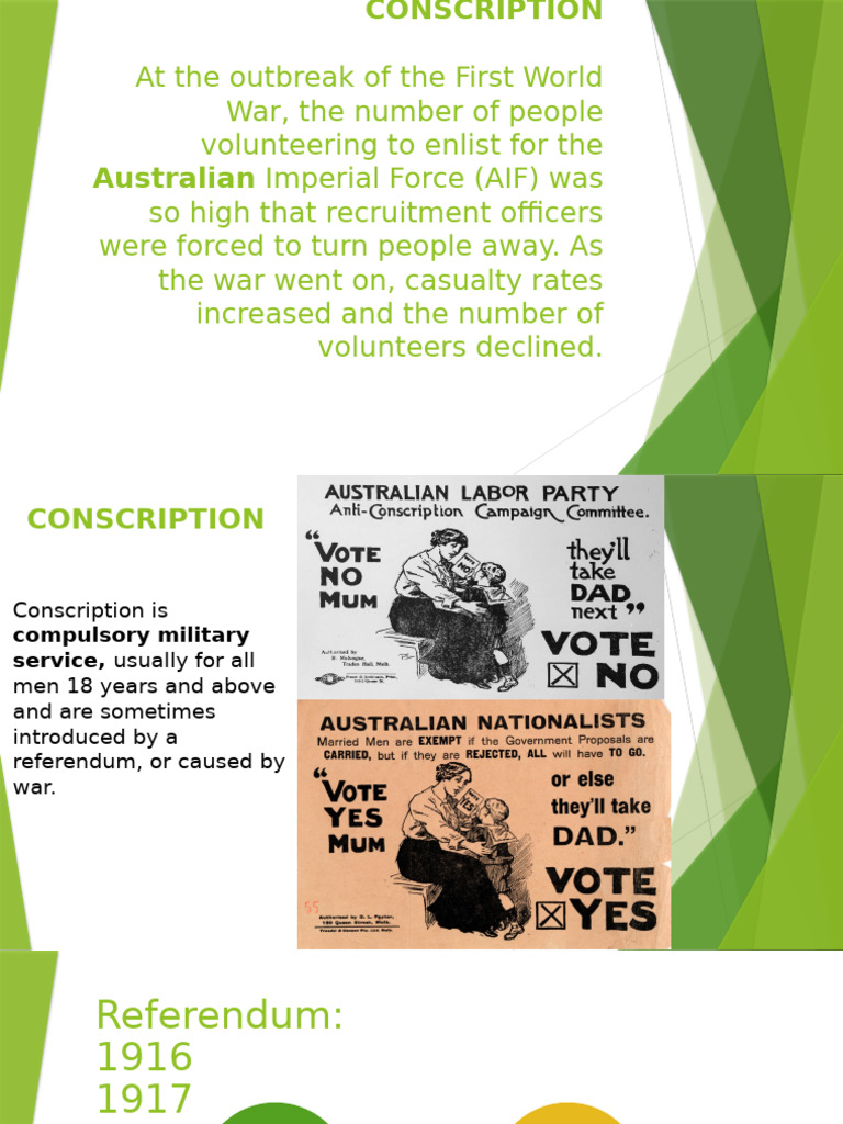 Conscription Debate in WW1 Australia | PDF