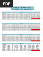 Time Table 2025-2026 | PDF
