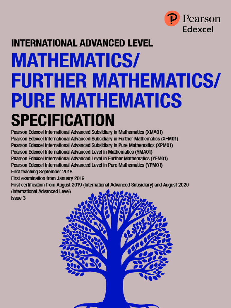 International A Level Maths Spec Dark Mode | PDF