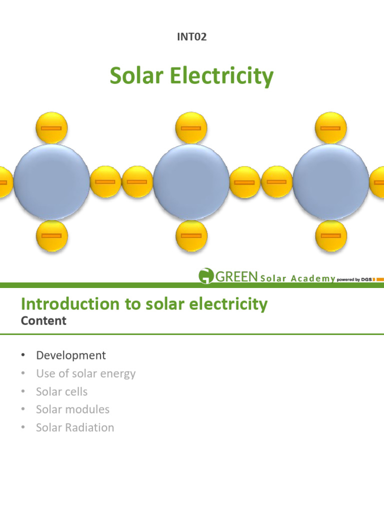 Overview of Solar Electricity Systems | PDF | Solar Power | Photovoltaics