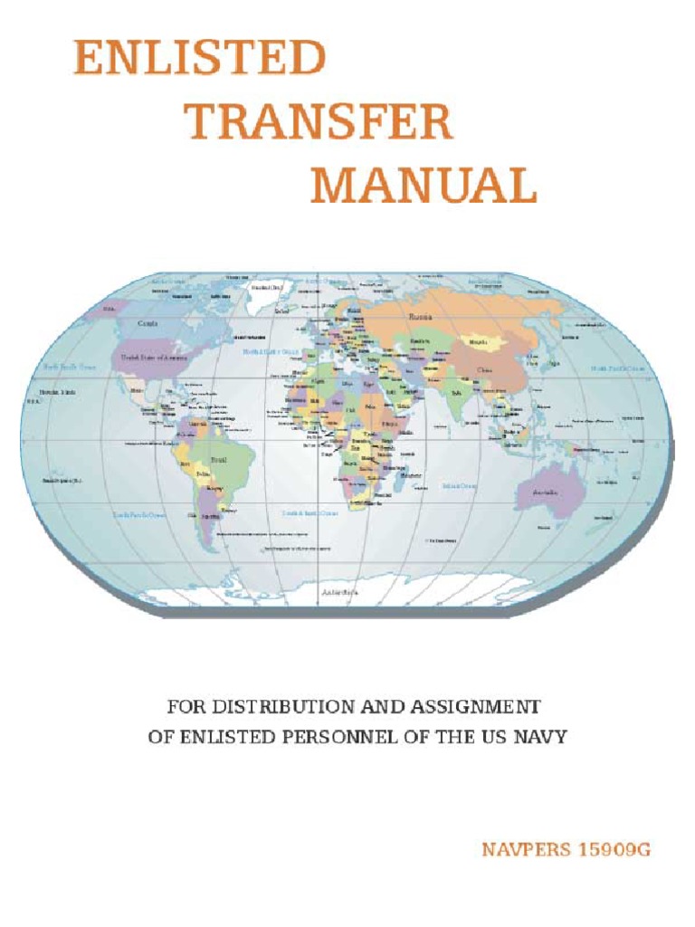 Enlisted Transfer Manual | PDF | Military Of The United States | Military