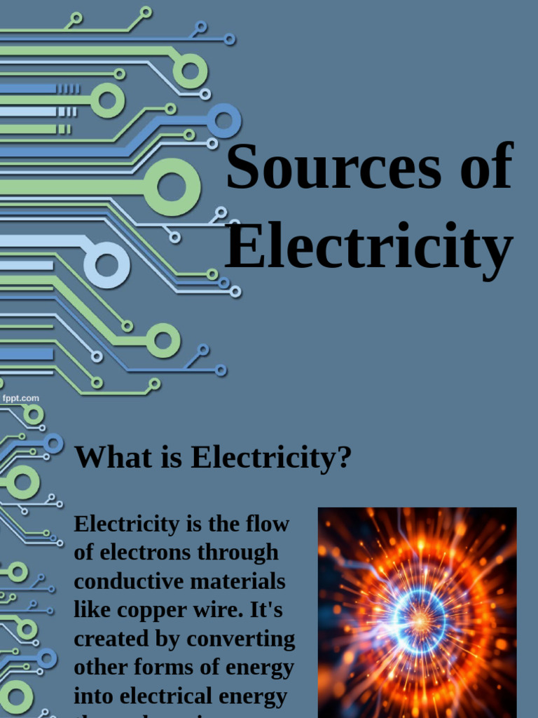 Sources of Electricity Explained | PDF