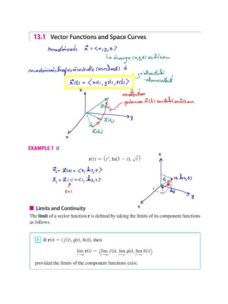 Lecture F03 - Vector Functions | PDF