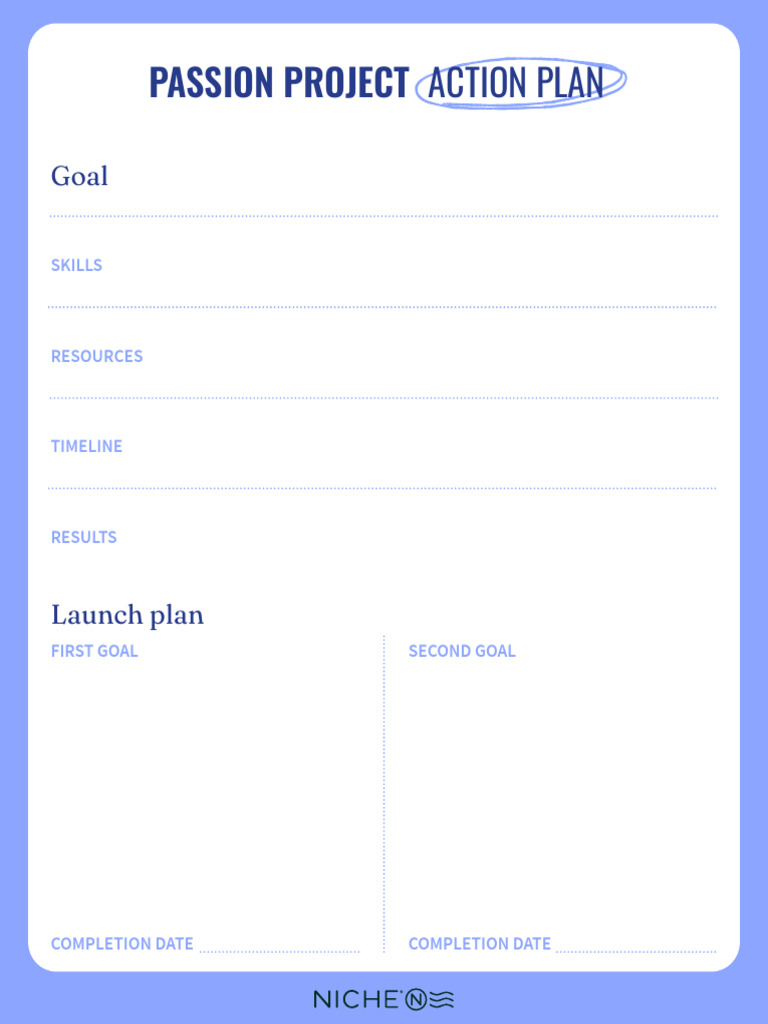 Passion Project-Action Plan | PDF