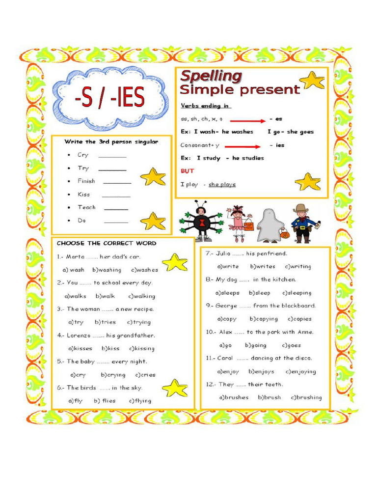Homework 567 Verb 3rd Person | PDF
