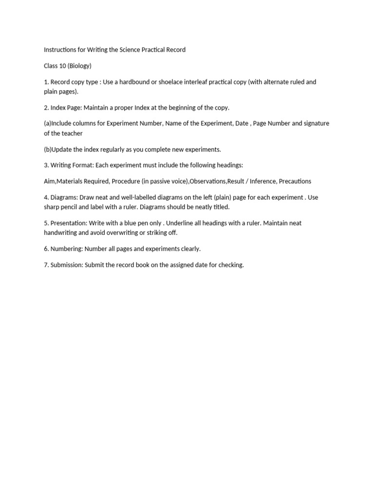 Class 10 Biology Practical Guide | PDF | Stoma | Seedling