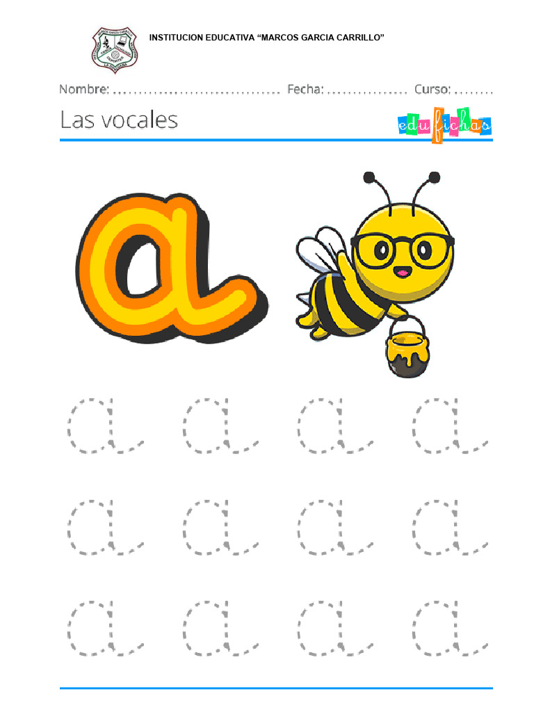 1 - Preescritura-Vocales | PDF