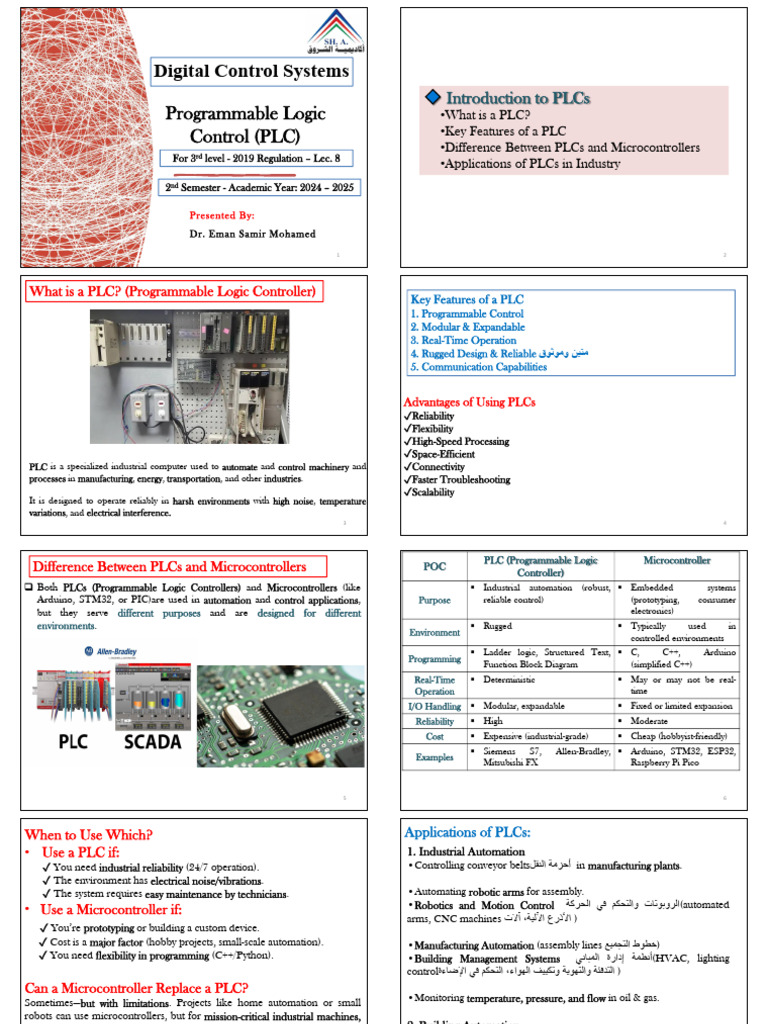 Lec 9 - Converted 3 | PDF | Programmable Logic Controller | Digital To Analog Converter