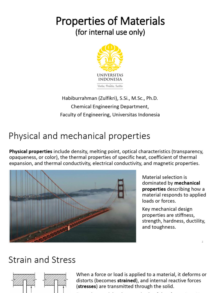 04 - Properties of Materials | PDF | Deformation (Engineering) | Stress ...