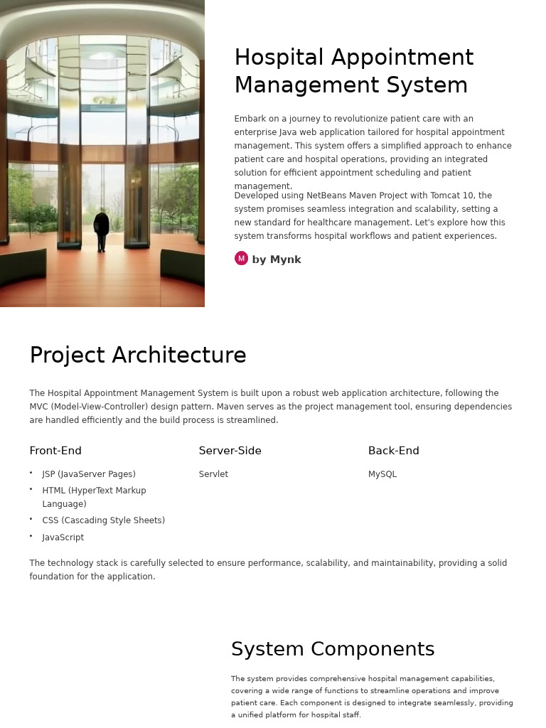 Hospital Appointment Management System | PDF | Information Technology | Computing