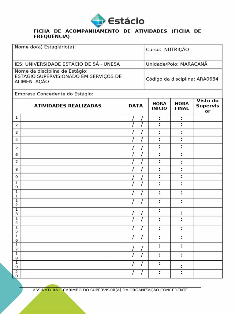 Modelo de Ficha de Frequ Ncia Pres e Semi - 2 | PDF